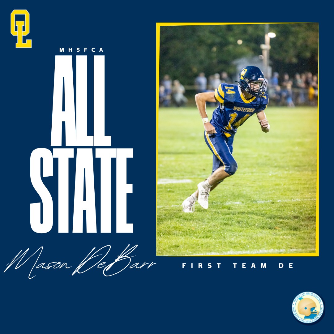 Bobcat junior DeBarr is All-State Defensive End – WHITEFORD BOBCAT SPORTS